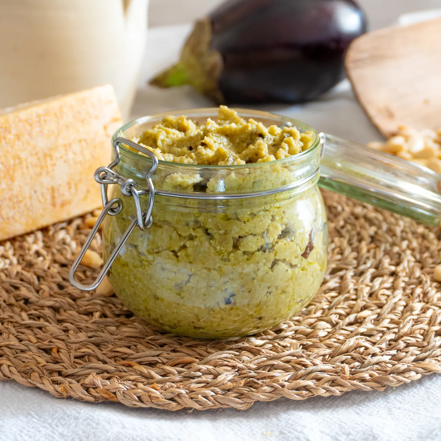 Rezept Auberginen-Mandel-Pesto