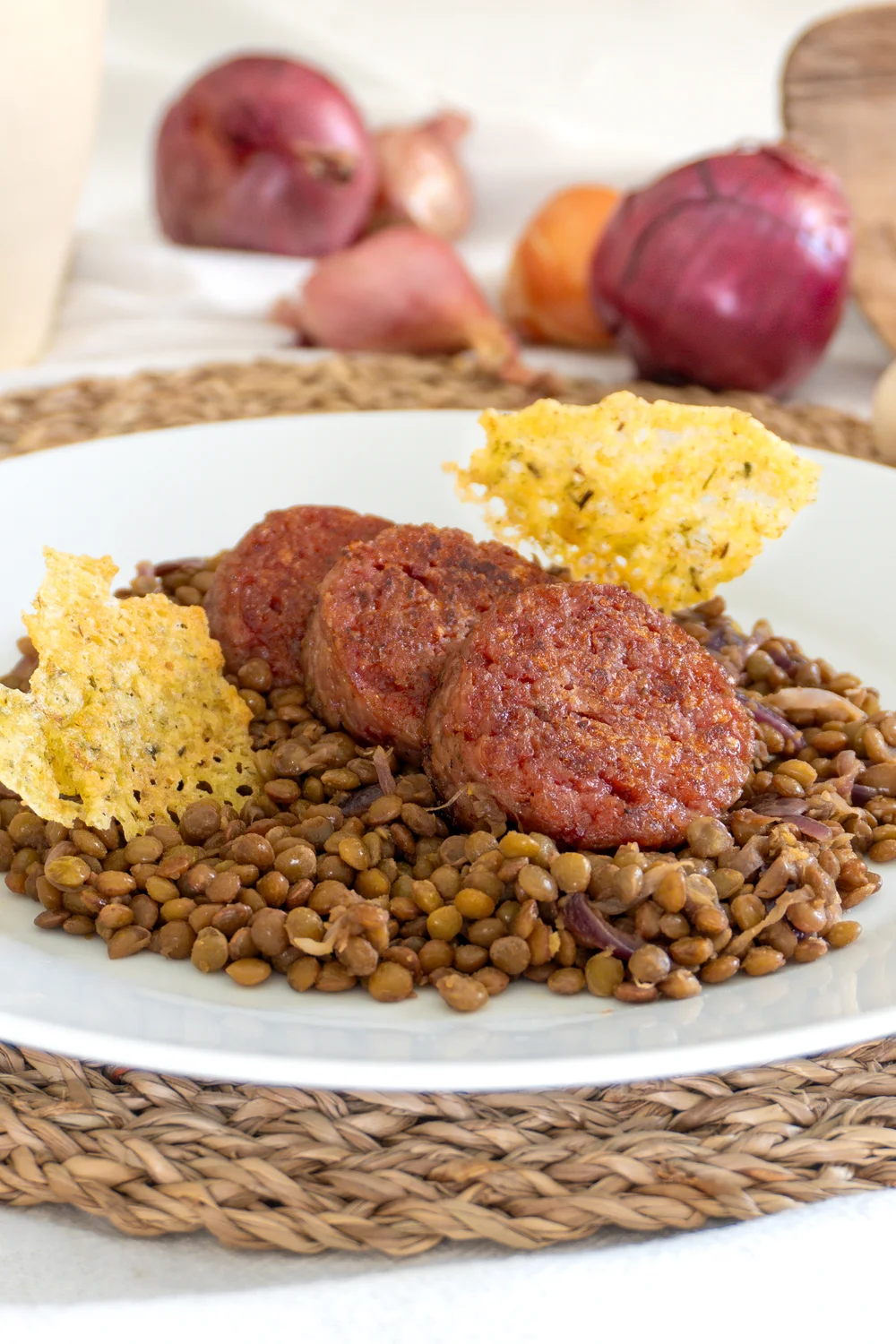 Recipe Grilled cotechino with lentils