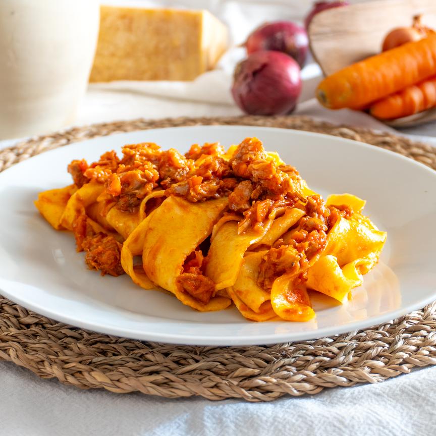 Recipe Pappardelle with pork rib ragù