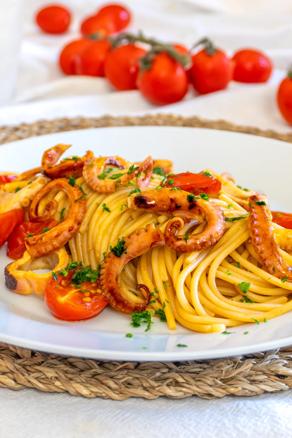 Recipe Spaghetti with Baby Octopus