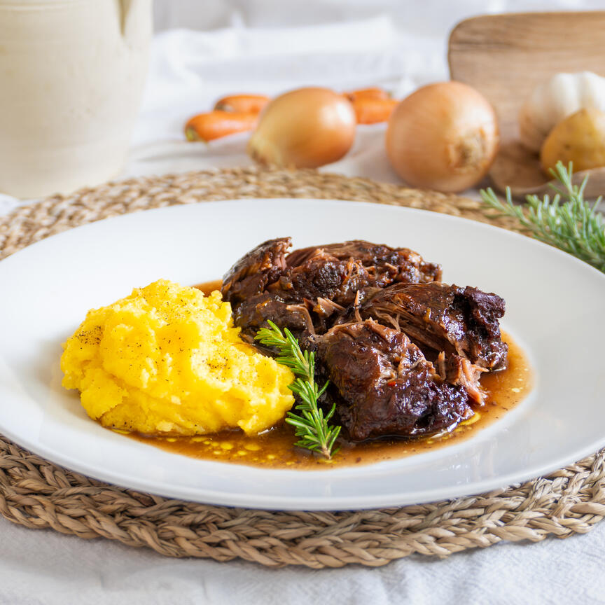 Recette Joue de porc au vin rouge