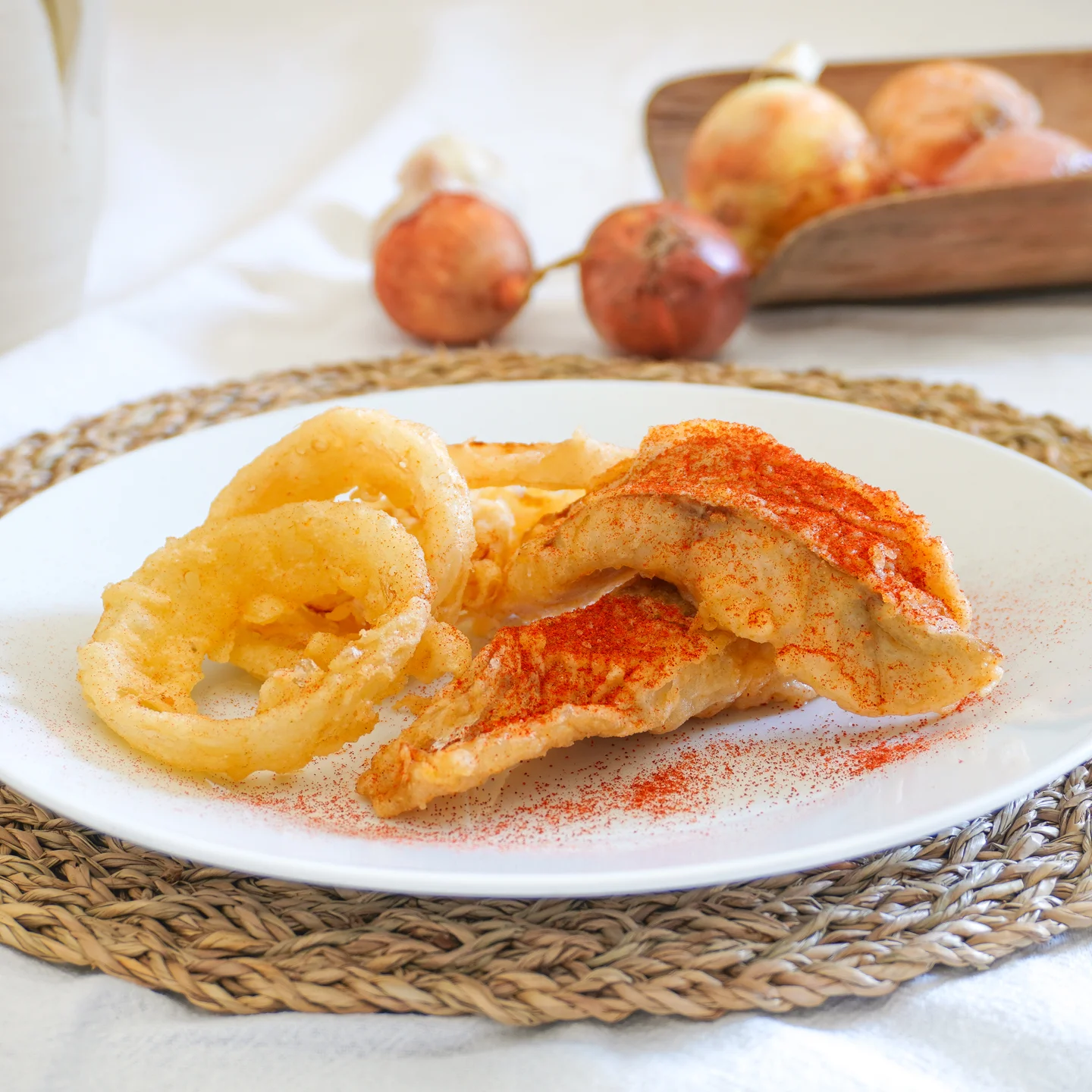 Recette Morue frite avec des oignons