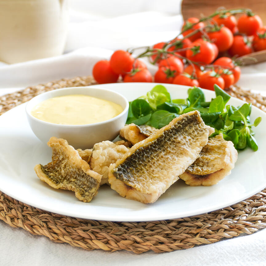 Recette Mulet frit avec mayonnaise au soja