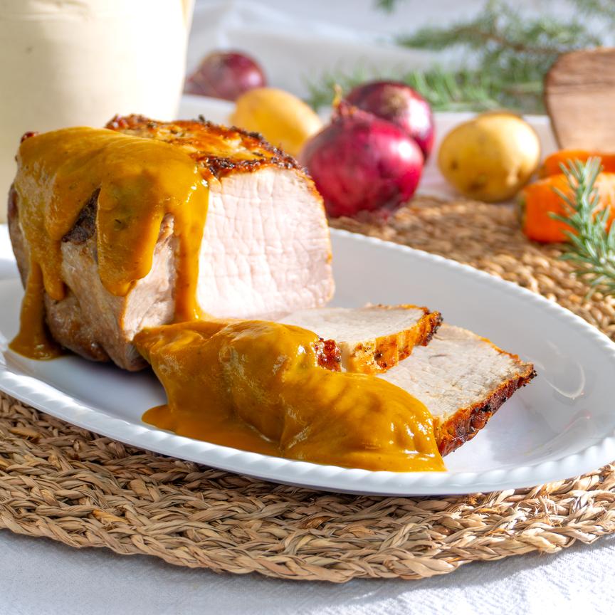 Recette Rôti de porc au four